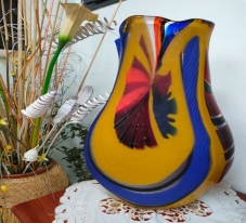 Vaso in vetro di murano raro